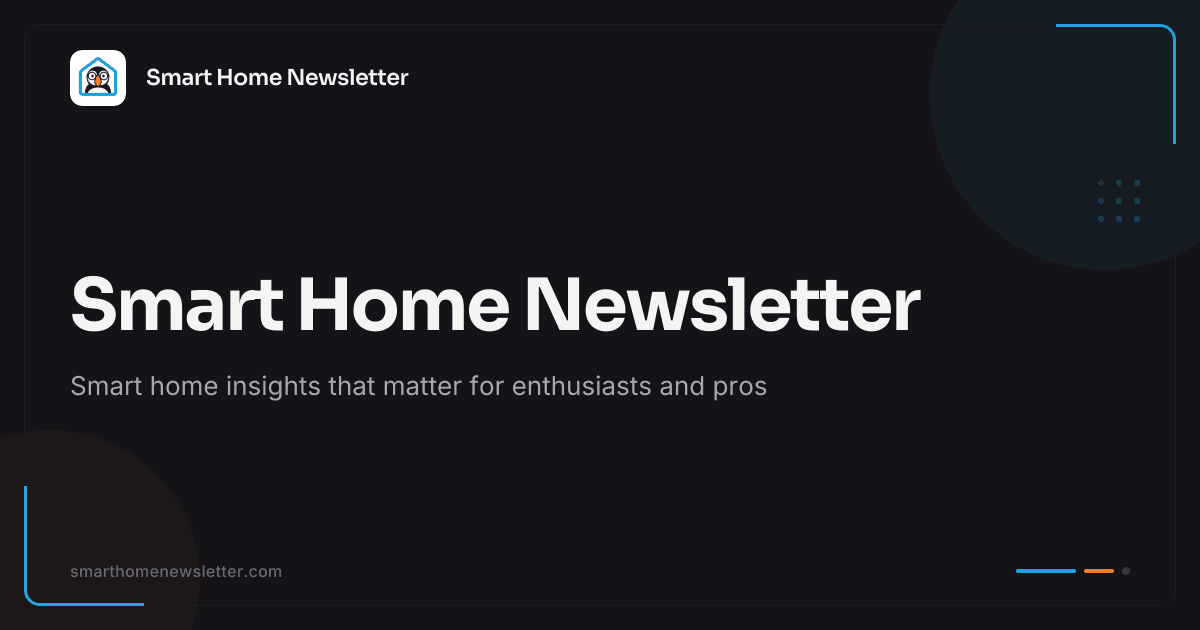 Smart Home Newsletter - Weekly Curated Home Automation News & Projects